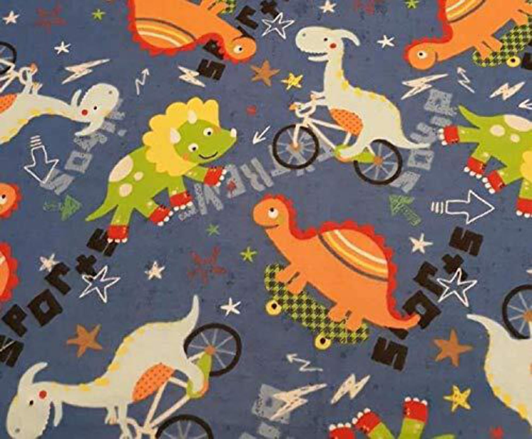 Dinosaurs Flannel Fabric - Walmart.com