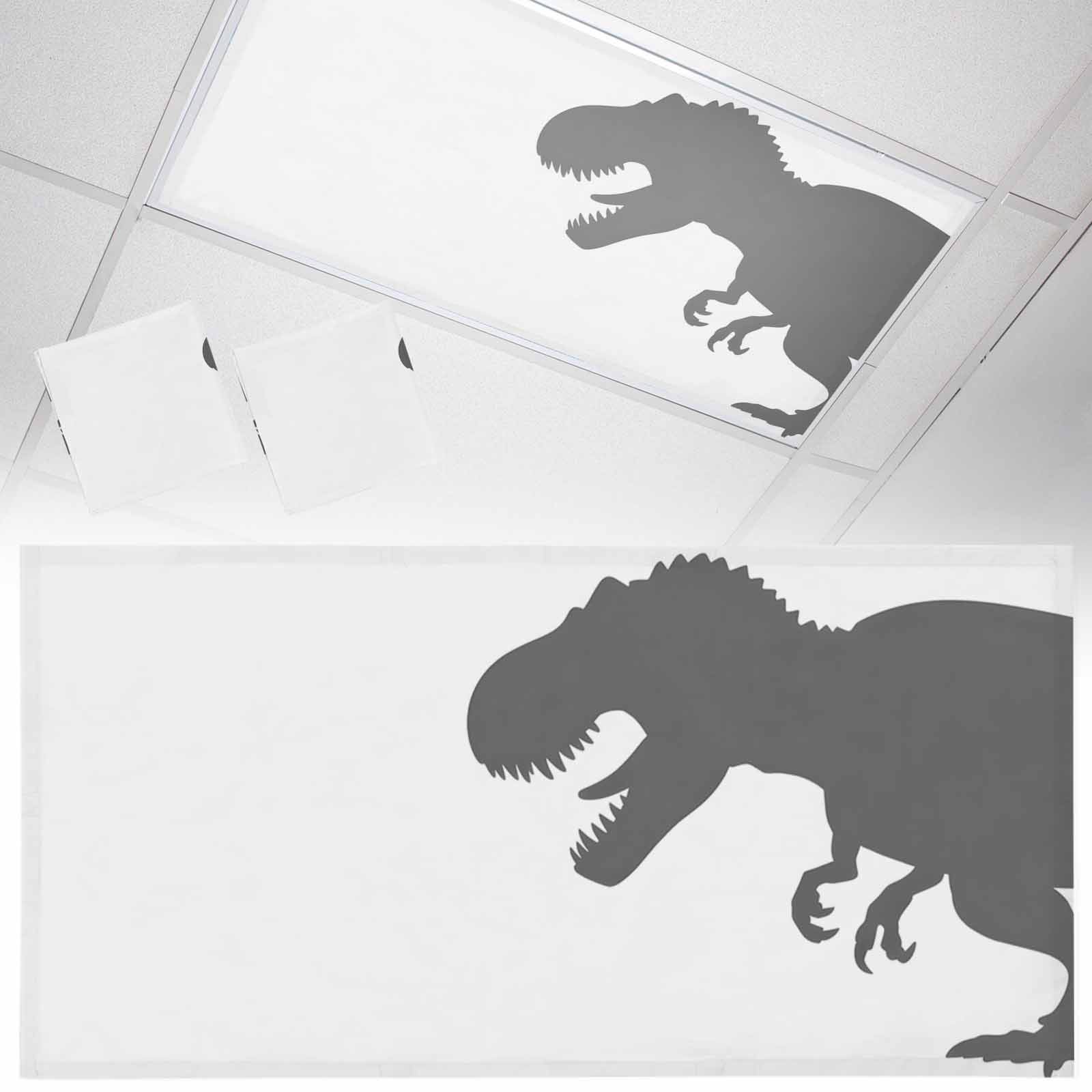 Dinosaurs Fluorescent Light Covers, Dinosaur Silhouette Cartoon Animal ...