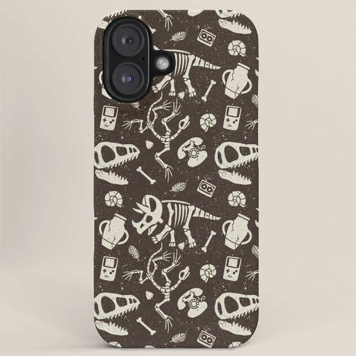 Dinosaurs Fossils Vintage Pattern Retro Nature Art Phone Case for ...