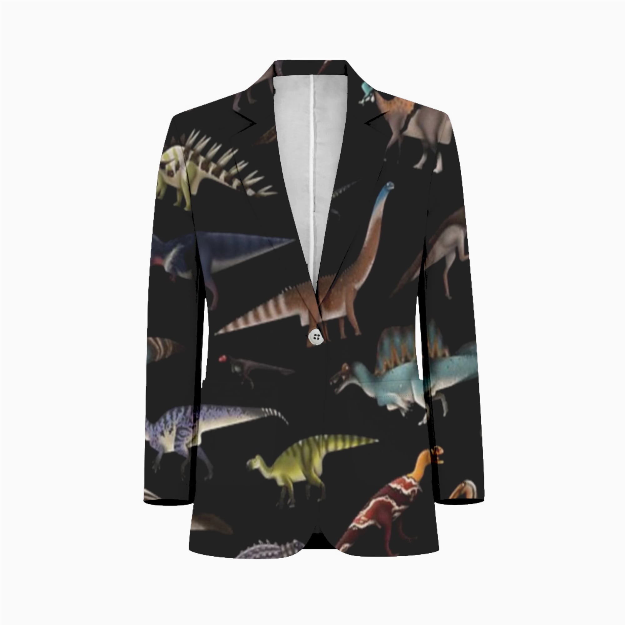 Dinosaurs Graphic Mens Suits Shawl Collar Slim Fit Suit Mens Groom ...