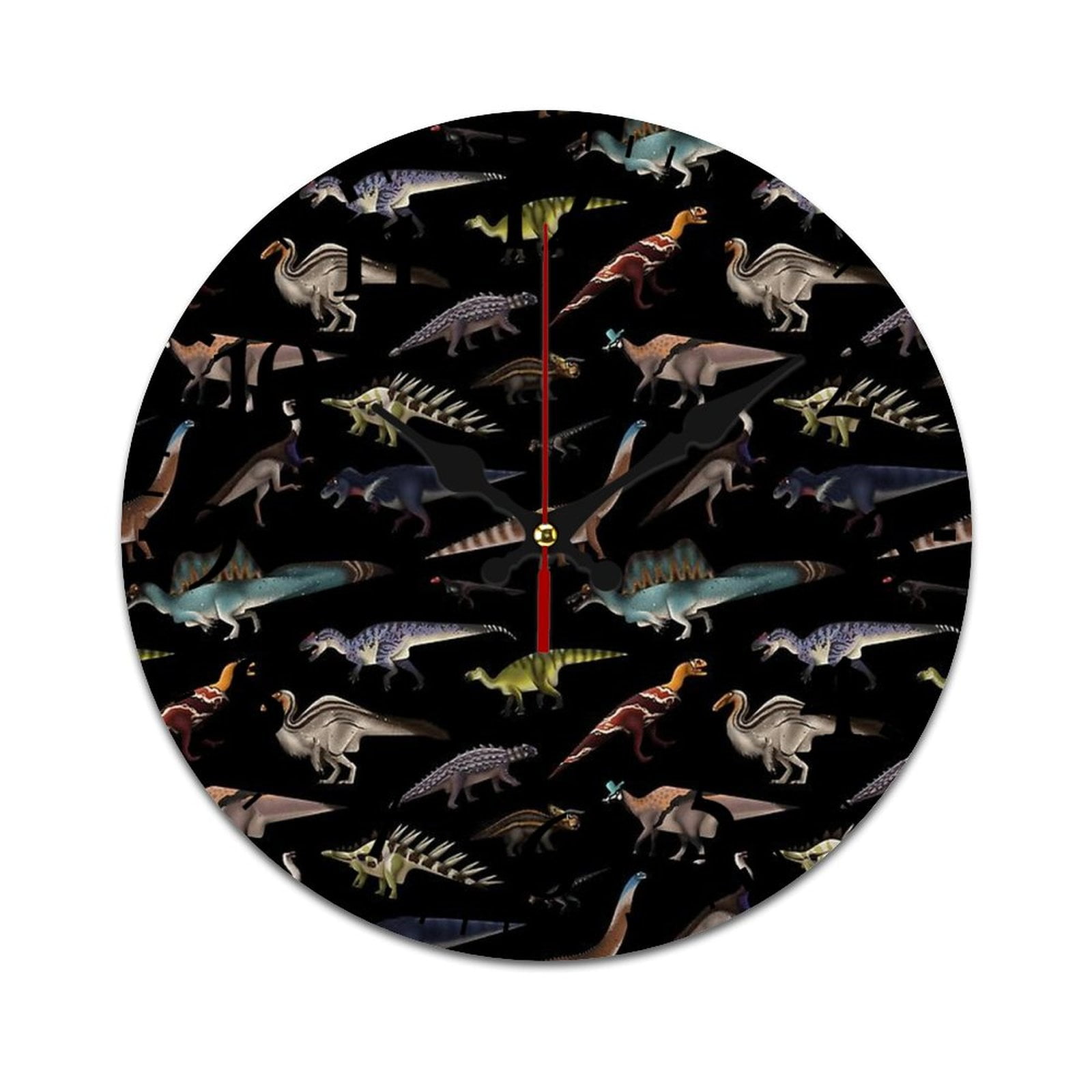 Dinosaurs Graphic Wall Clock Modern Design Clocks Wall Hanging Home ...