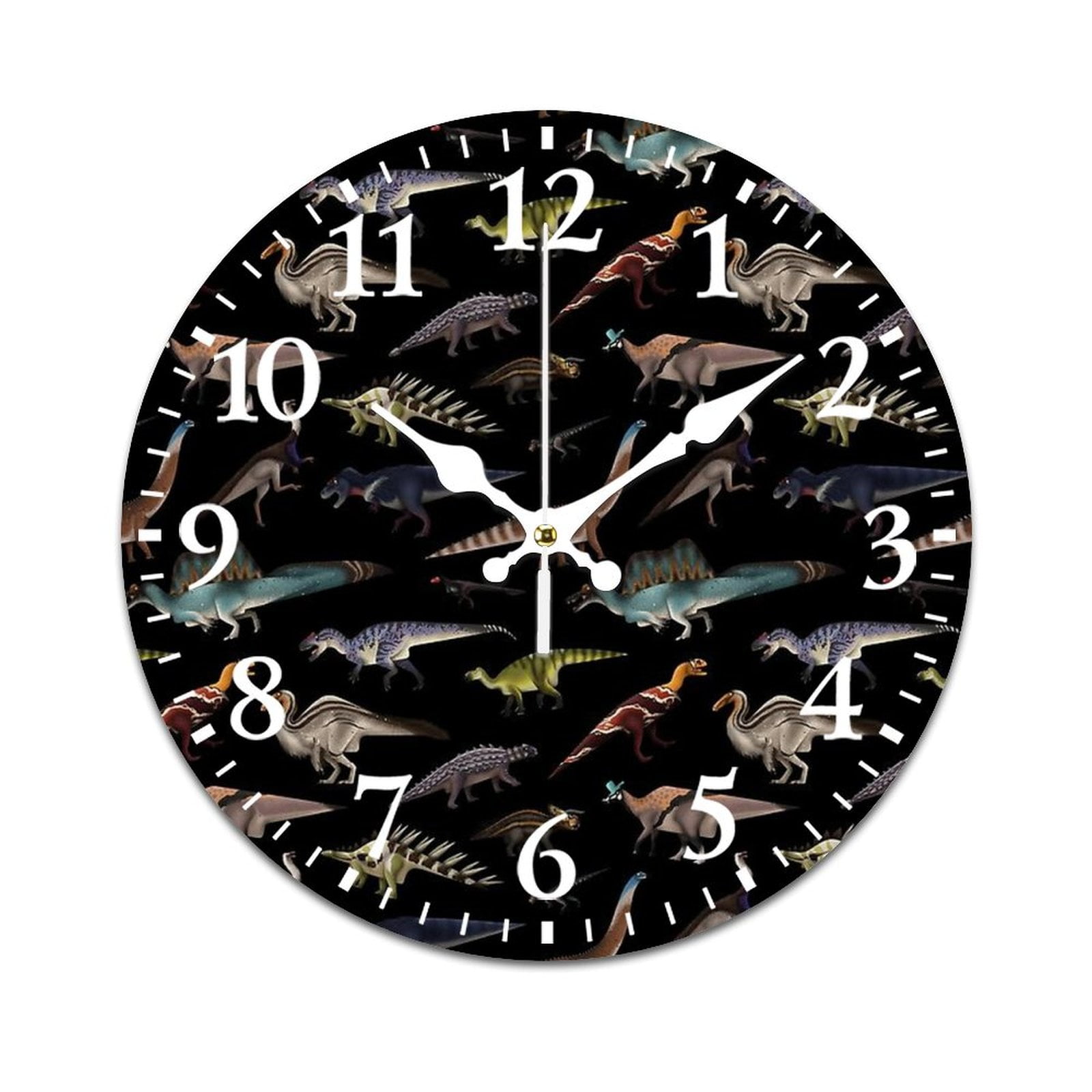 Dinosaurs Graphic Wall Clock Modern Design Clocks Wall Hanging Home ...