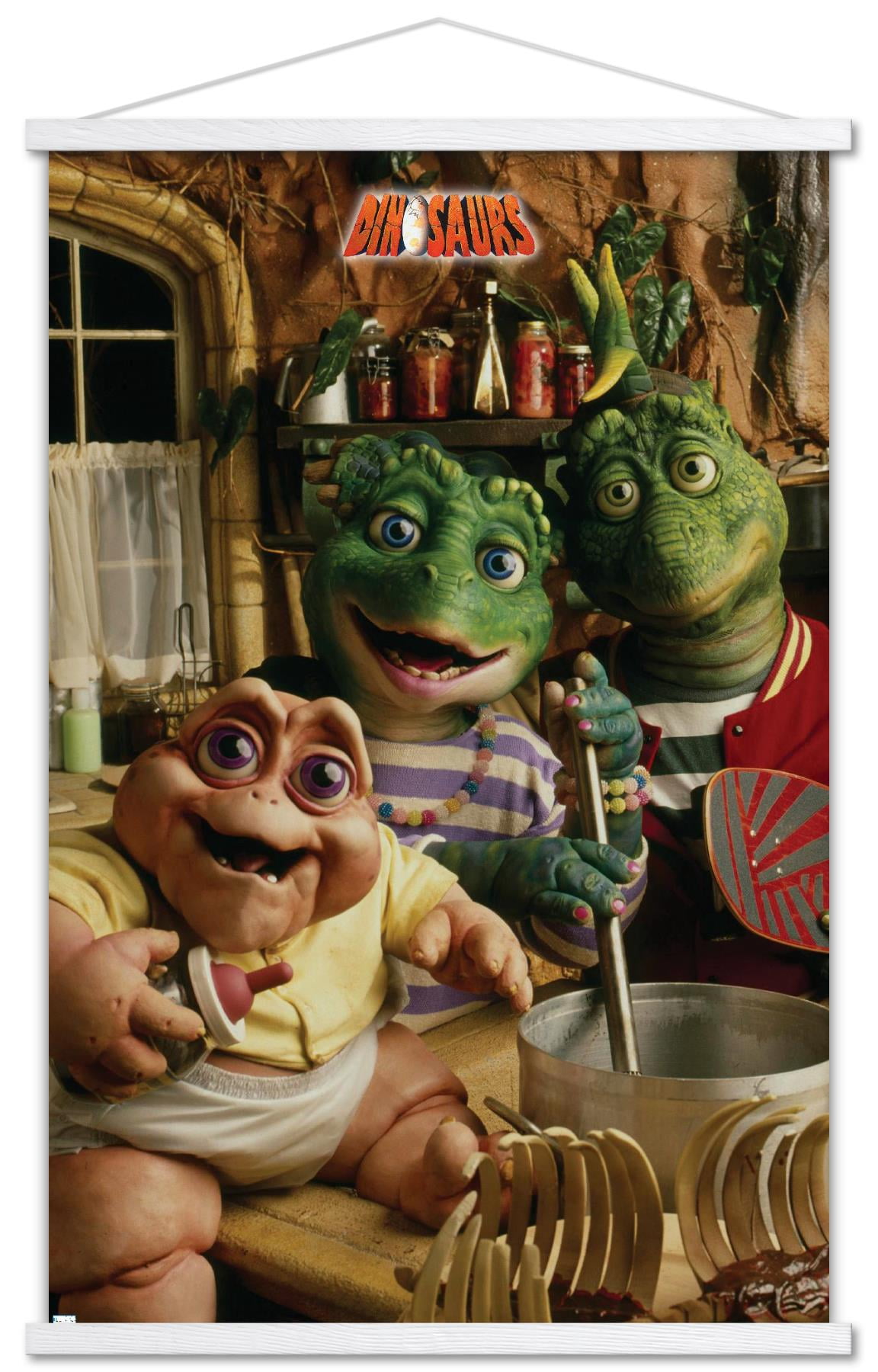 Dinosaurs - Group Wall Poster with Magnetic Frame, 22.375" x 34 ...