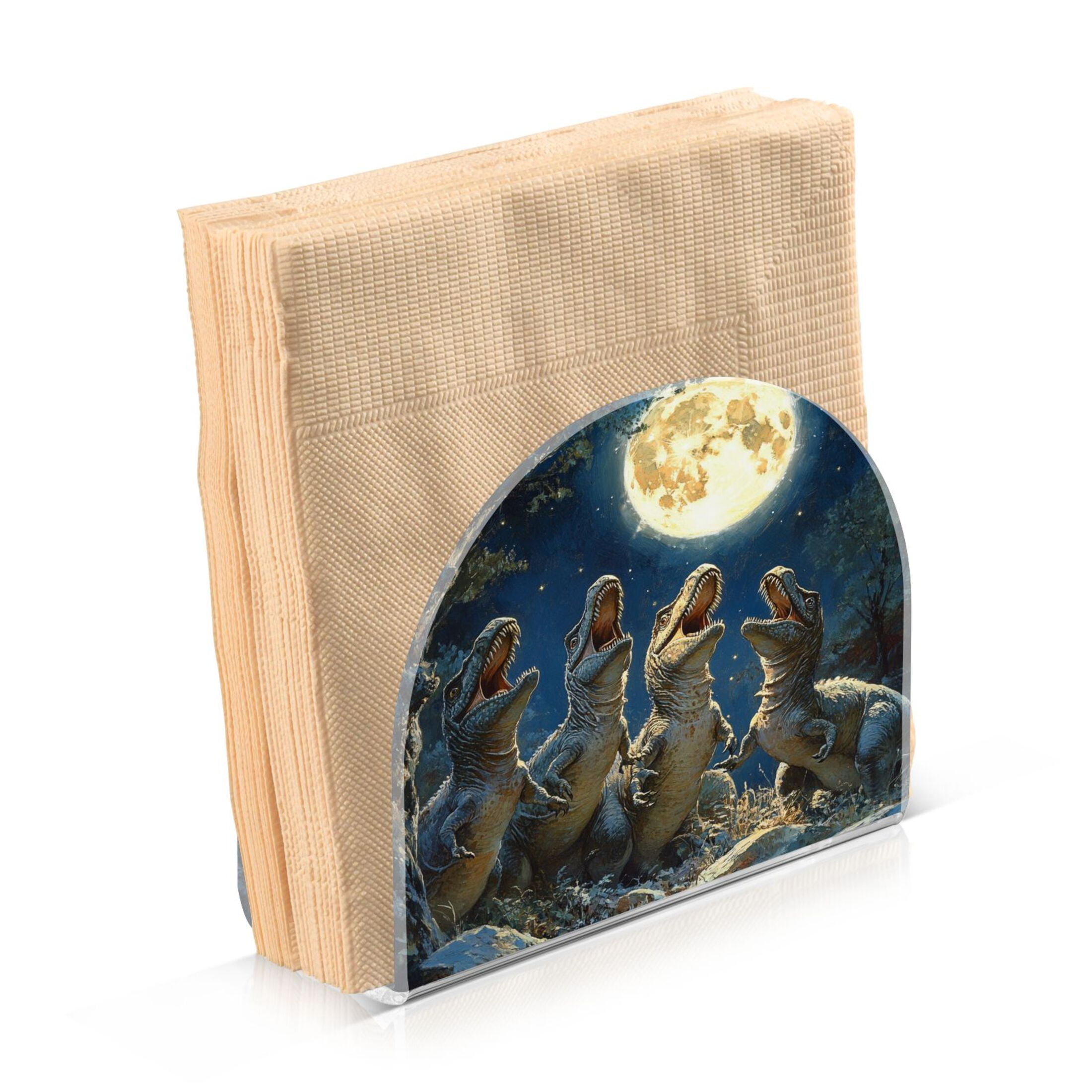 Dinosaurs Howling Moon Napkin Holders for Tables Napkin Stand Paper ...