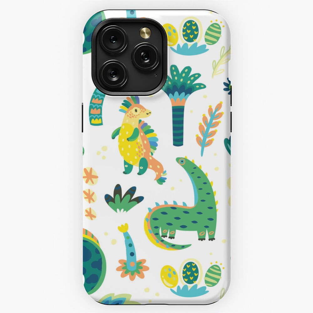 Dinosaurs In Camouflage Pattern Prehistoric Art iPhone Case 17 through ...