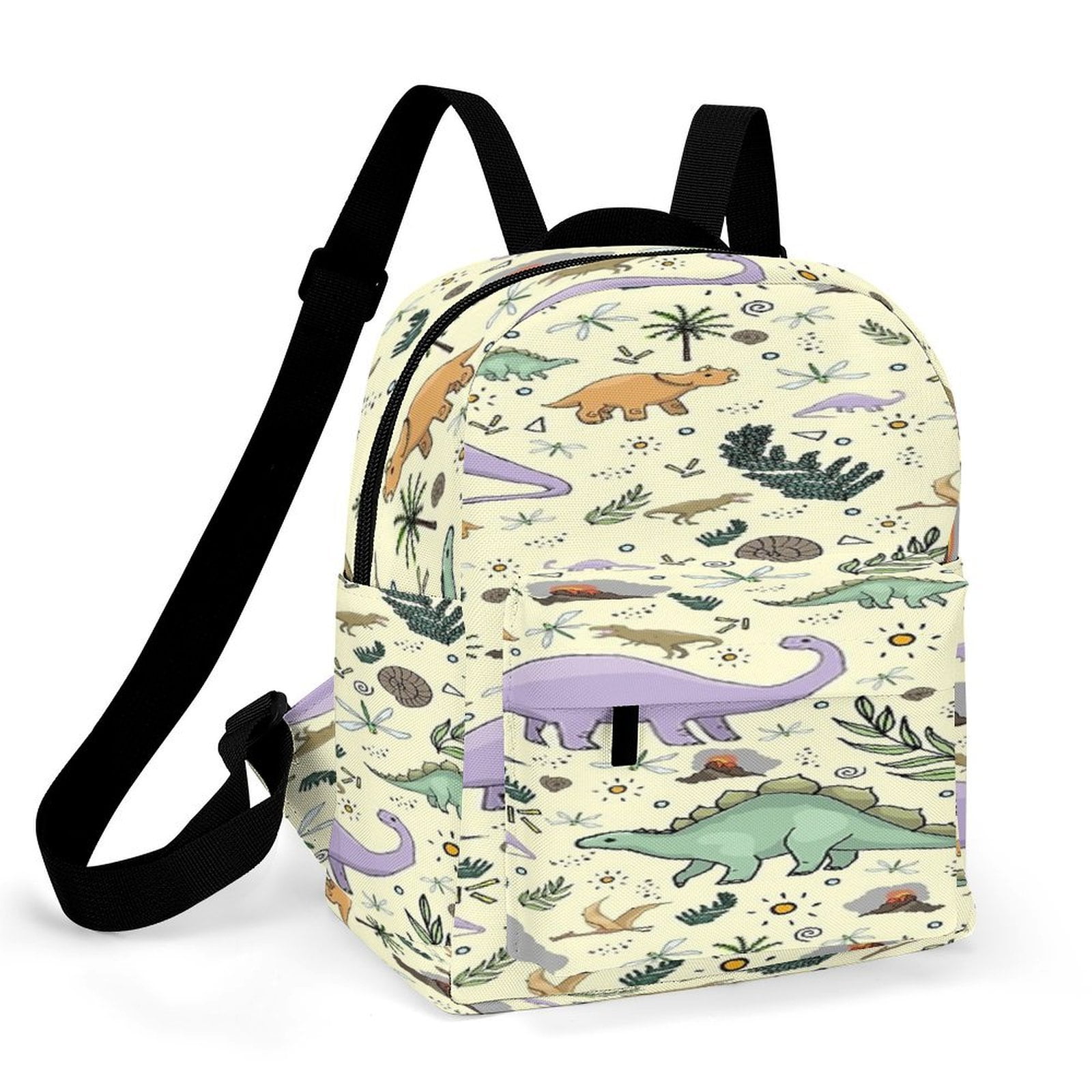 Dinosaurs In Yellow Small Backpack Cute Mini Backpacks For Woman Lightweight Daypacks - Walmart.com