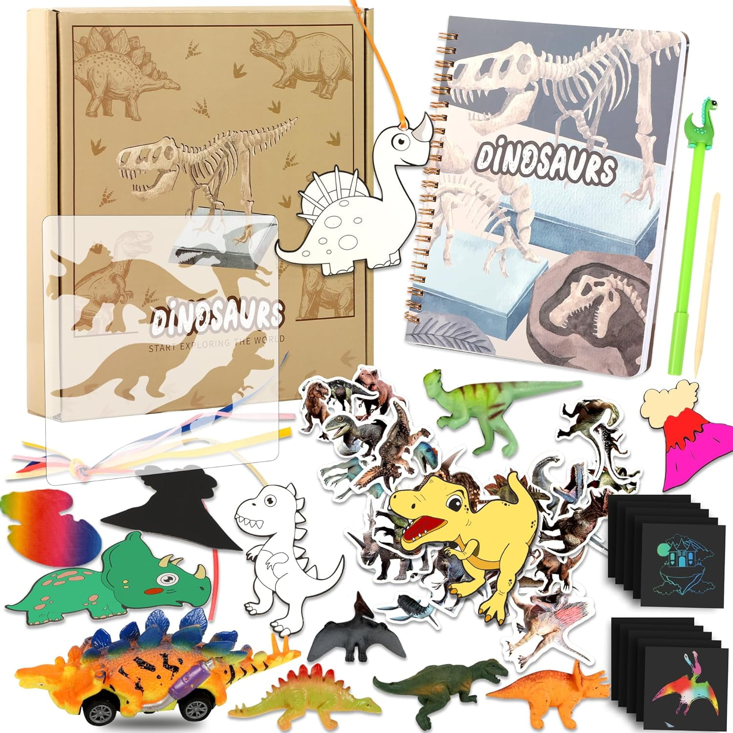 Dinosaurs Journal Set for Kids, Gifts for 2 3 4 5 Year Old Boys ...