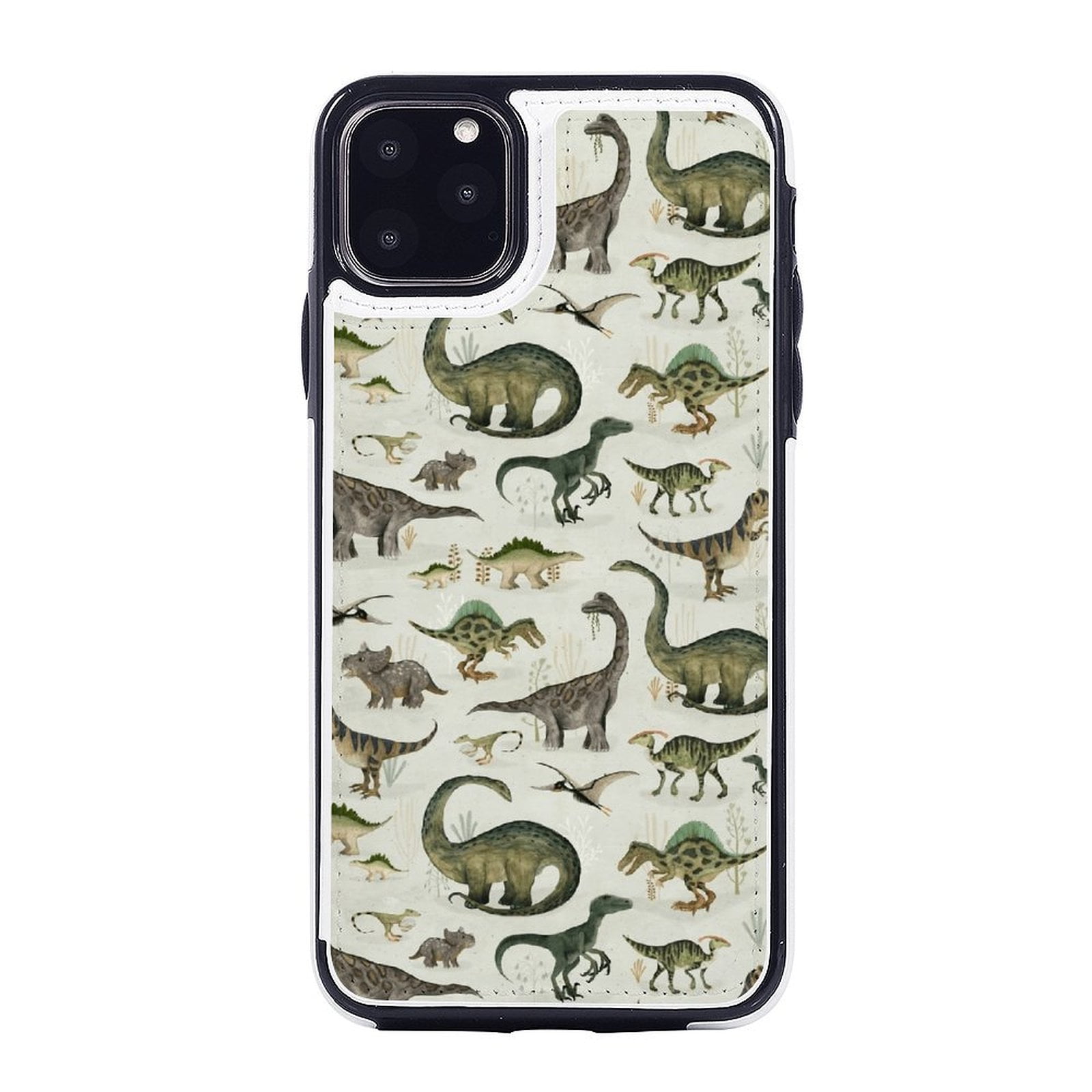 Dinosaurs Leather Wallet Case for iPhone 16 15 14 13 12 11 Pro Max ...
