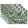 Dinosaurs Leaves 12×18 inch Placemats Heat Resistant Washable Foldable ...