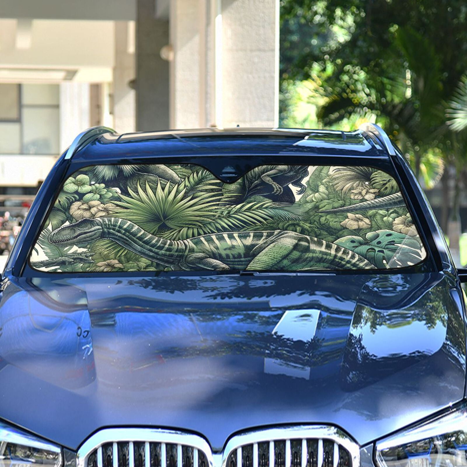 Dinosaurs Leaves Automotive Front Car Windshield Sun Shade Reflector ...