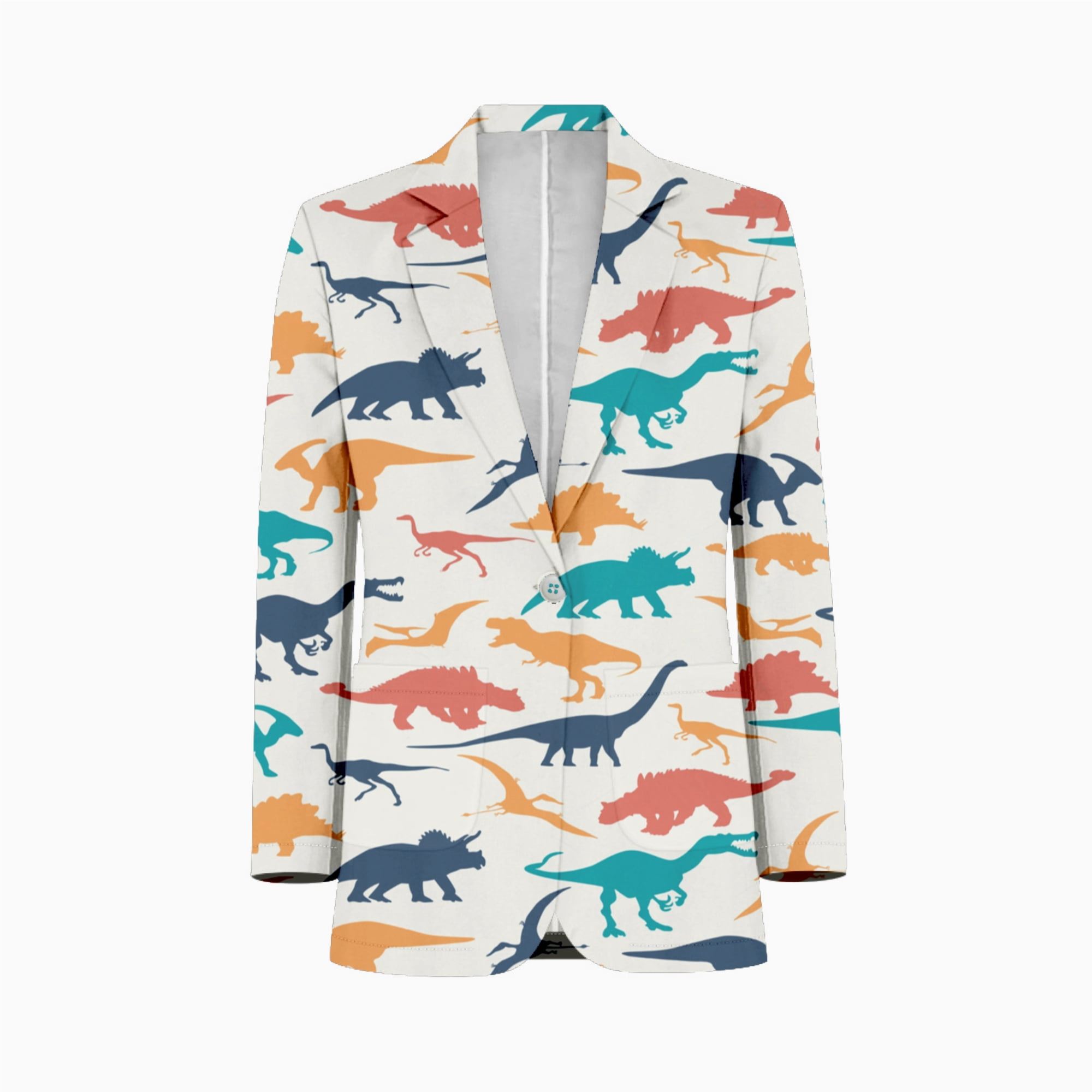 Dinosaurs Silhouette Mens Suits Shawl Collar Slim Fit Suit Mens Groom ...