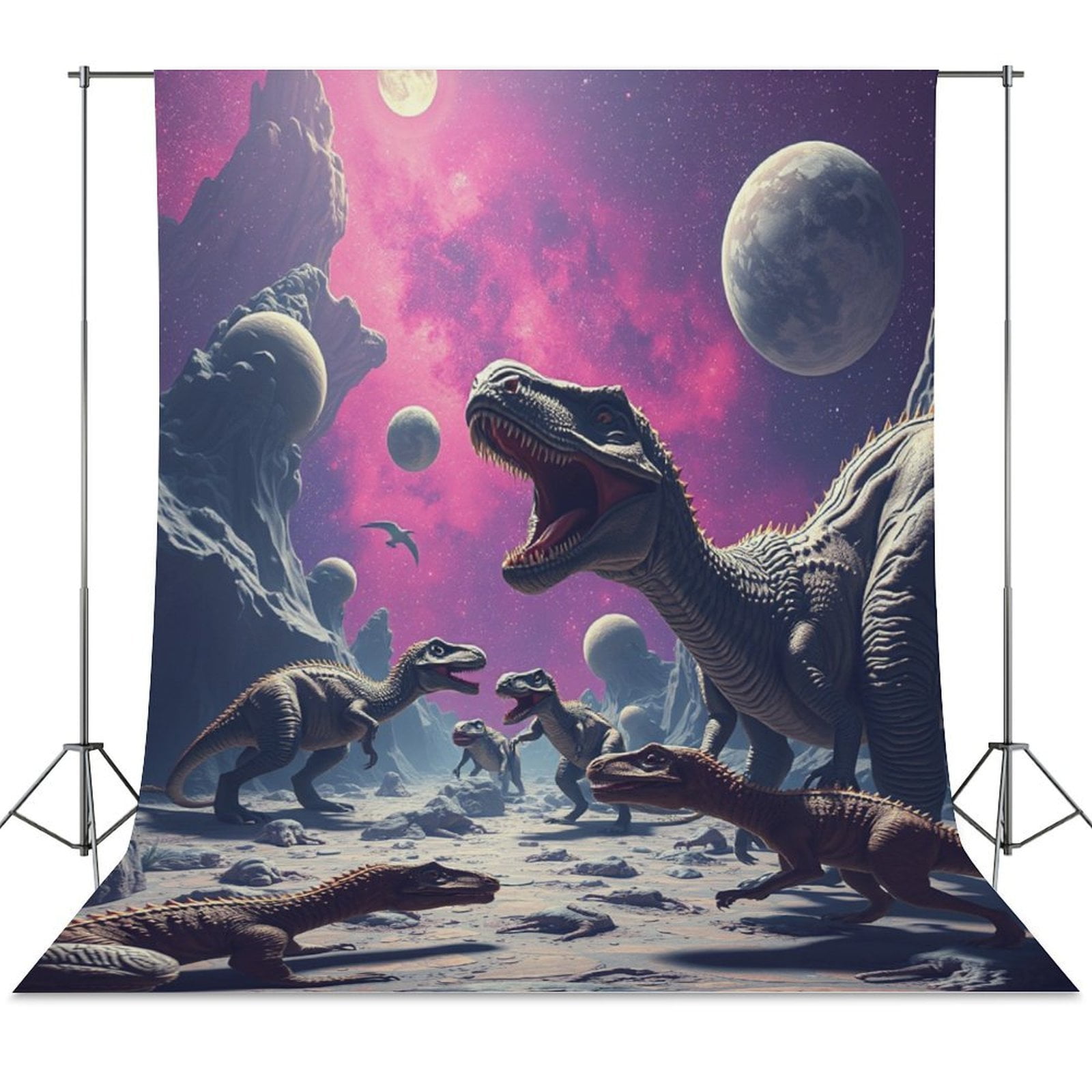 Dinosaurs Space Landscape Decorations BackdropPortrait Photography ...