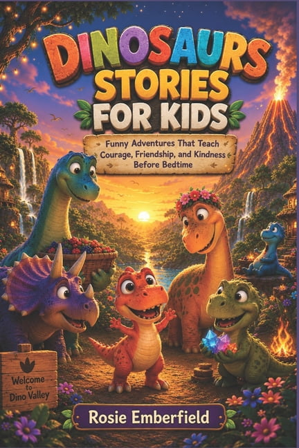 Dinosaurs Stories for Kids: Funny Adventures That Teach Courage ...
