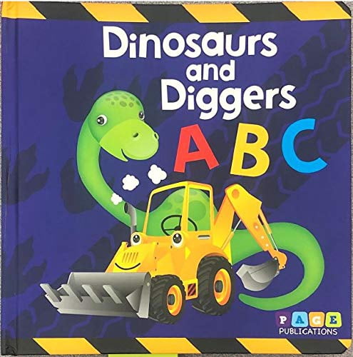 Pre-Owned Dinosaurs and Diggers ABC Children's Padded Board Book Early ...