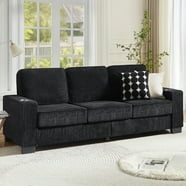 Lifestyle Solutions Alexa Sofa with Rolled Arms, Blue Fabric - Walmart.com