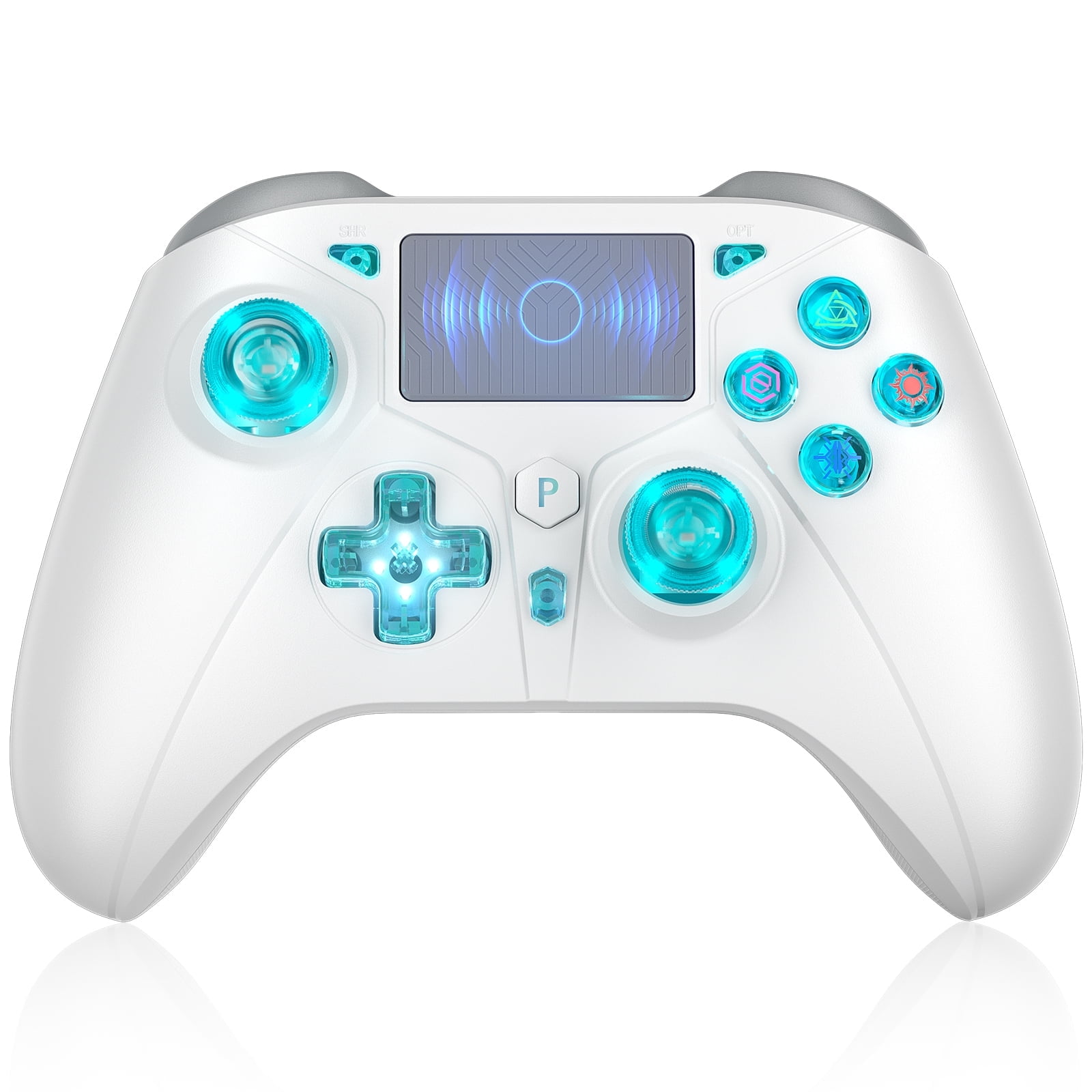 Dinosoo Wireless Controller for P4 with LED Lighting, RGB Remote ...