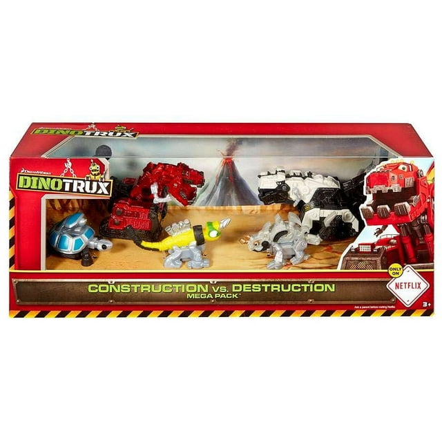 Dinotrux Construction VS. Destruction Mega Pack Diecast Figure 5-Pack ...
