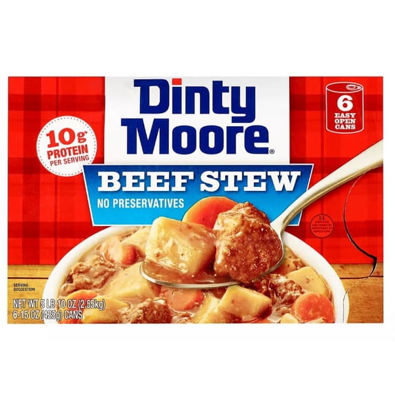 Dinty Moore Beef Stew, 6 Count, 15 oz Cans, High Protein Meal - Walmart.com