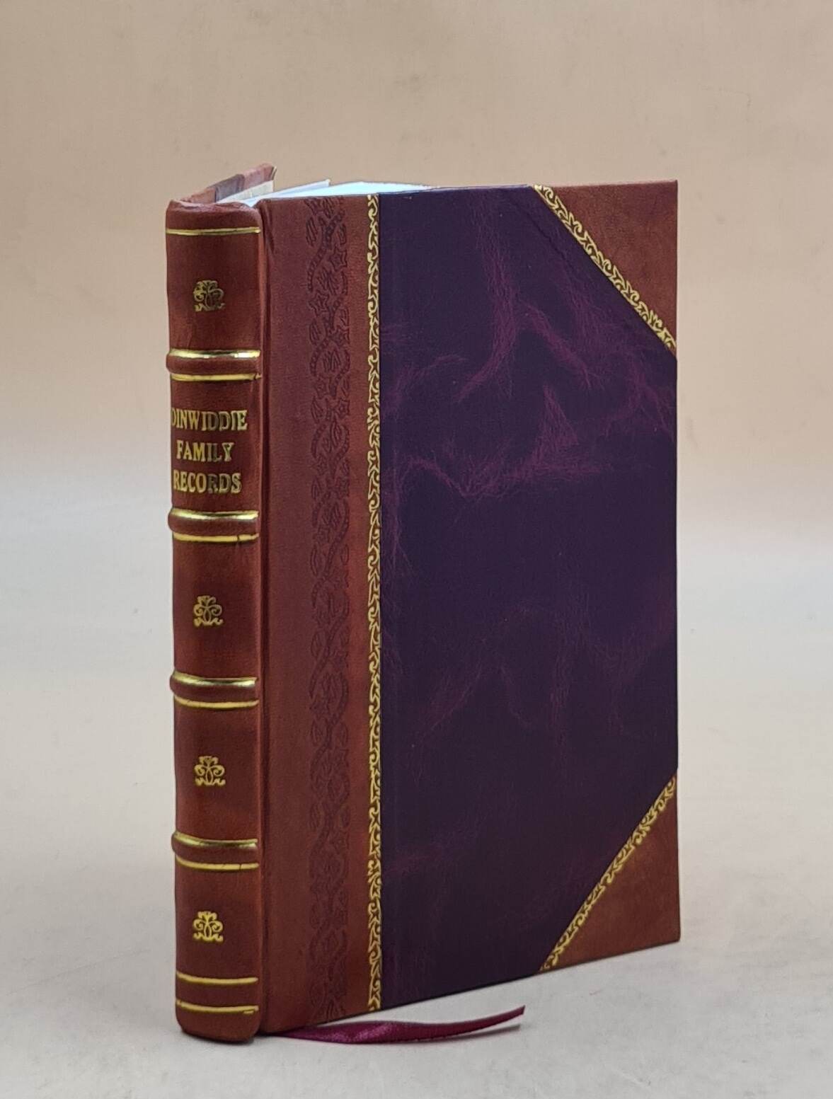 Dinwiddie family records, with especial attention to the line of William Walthall Dinwiddie ...