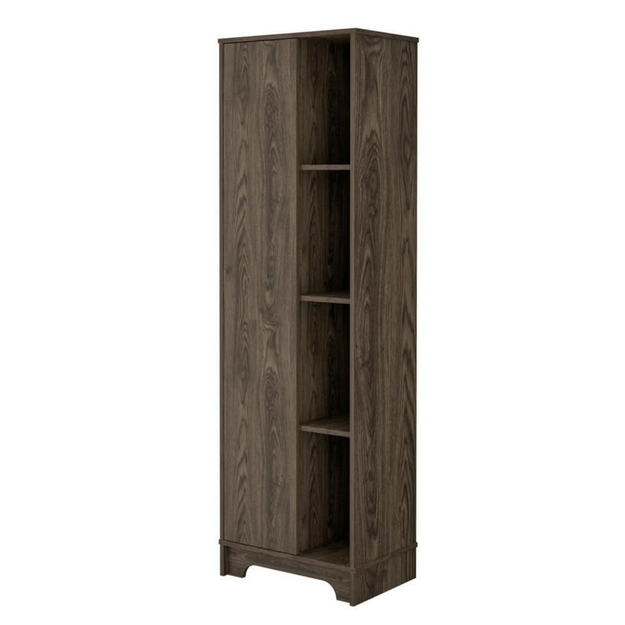 Dio 68 Inch Freestanding Bathroom Cabinet, 1 Door and 6 Shelves, Brown ...