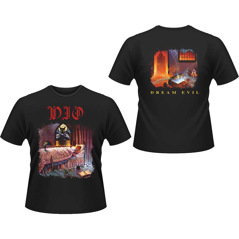 Dio Men's Dream Evil T-Shirt Black Small | Officially Licensed ...