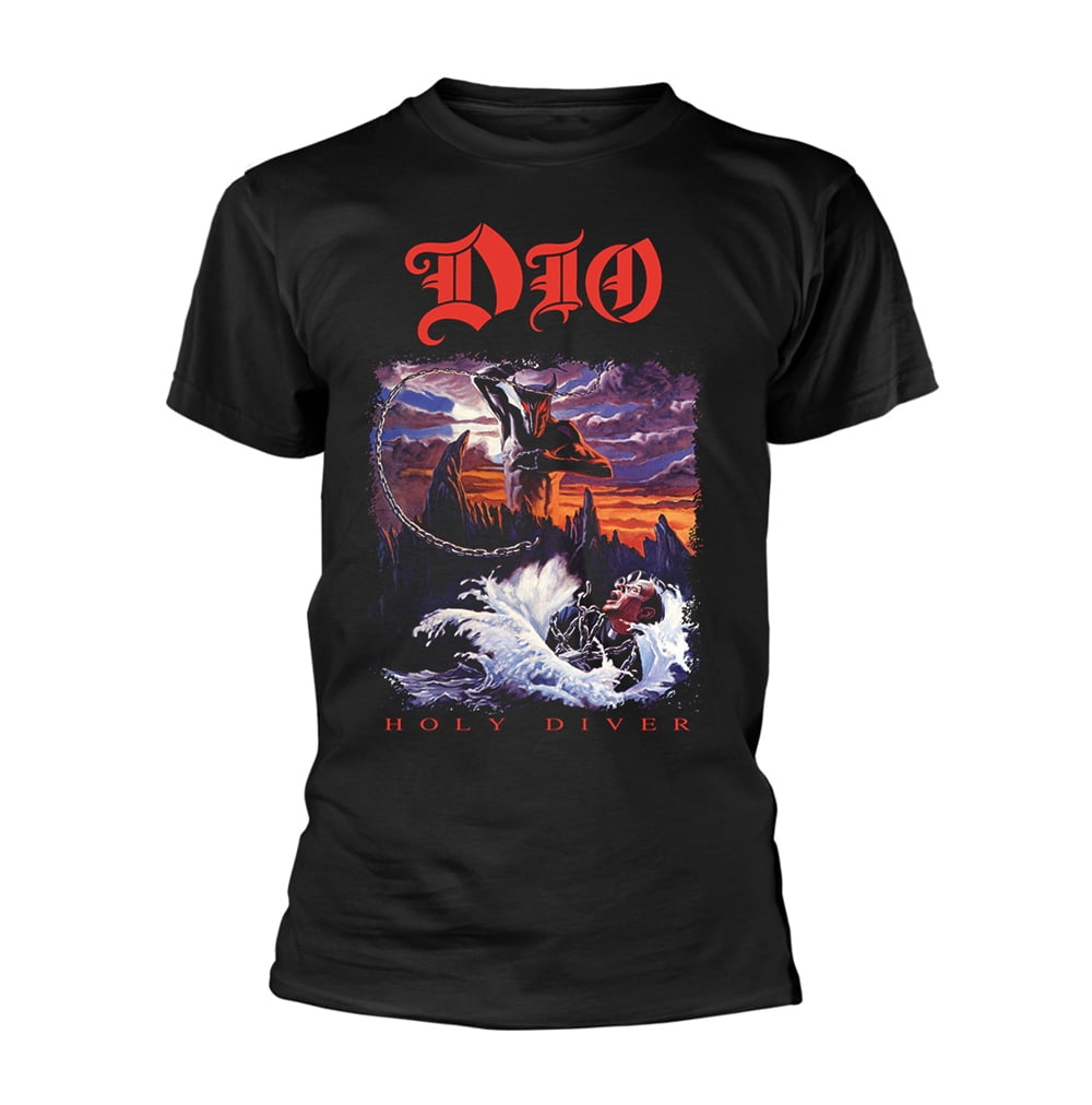 Dio Men's Holy Diver T-Shirt Black 3X-Large | Officially Licensed ...