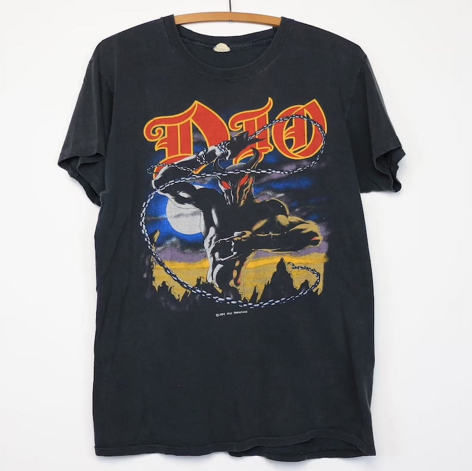 Dio Retro 1984 Last in Line World Tour T-Shirt Gift Fans - Walmart.com