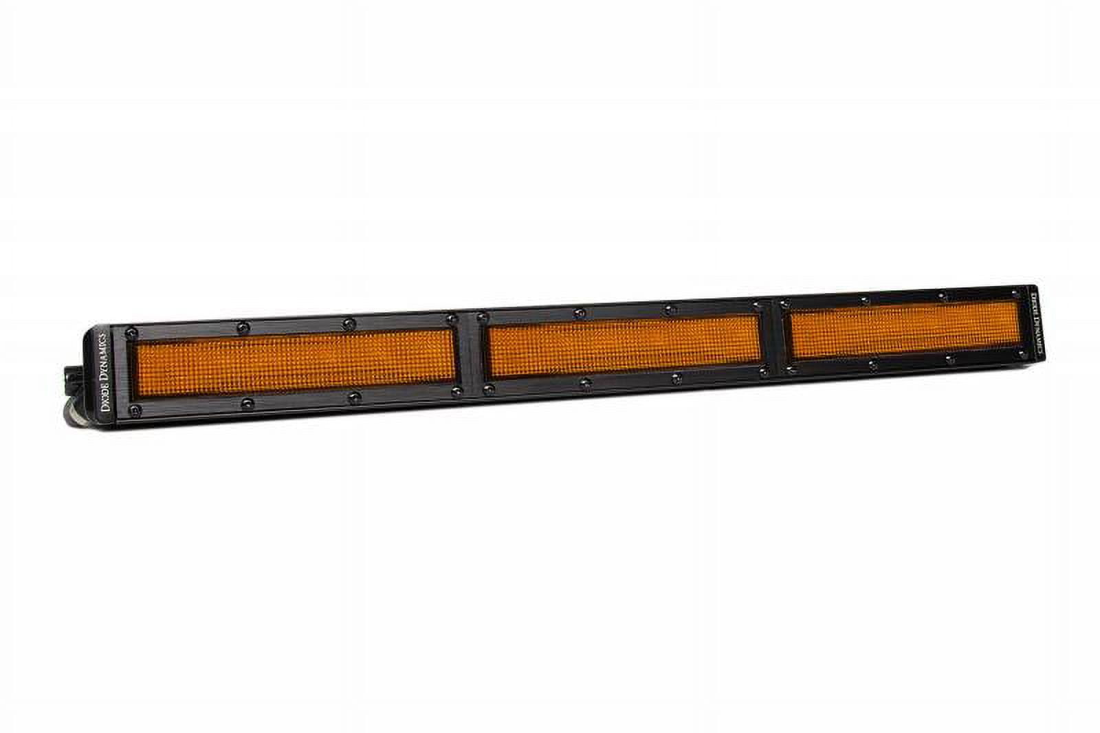Diode Dynamics 18 Inch LED Light Bar Single Row Straight Amber Flood ...