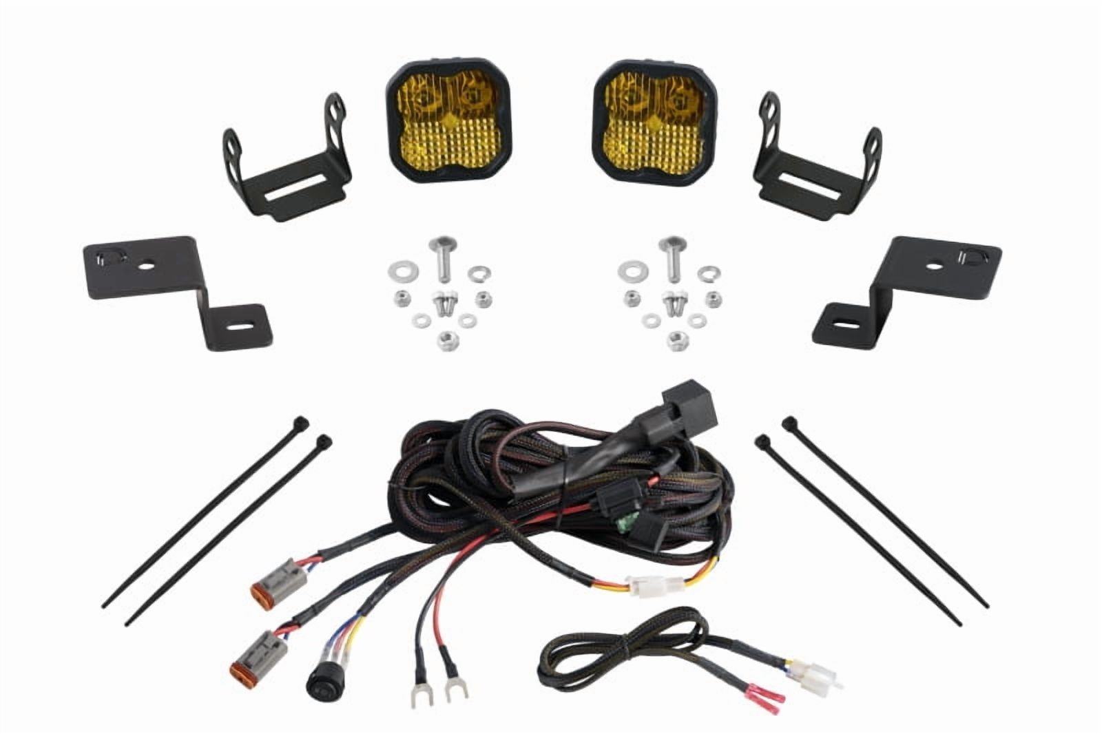 Diode Dynamics 21-22 Ford F-150 SS3 Stage Series Backlit Ditch Light Kit - Yellow Pro Combo ...