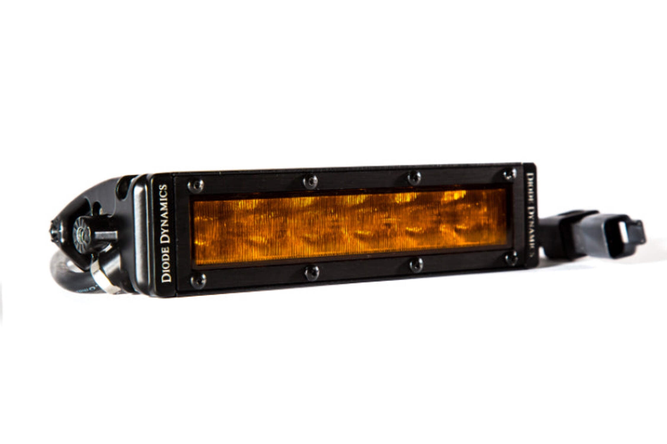 Diode Dynamics 6in. LED Light Bar Single Row Straight SS6 Amber Wide ...