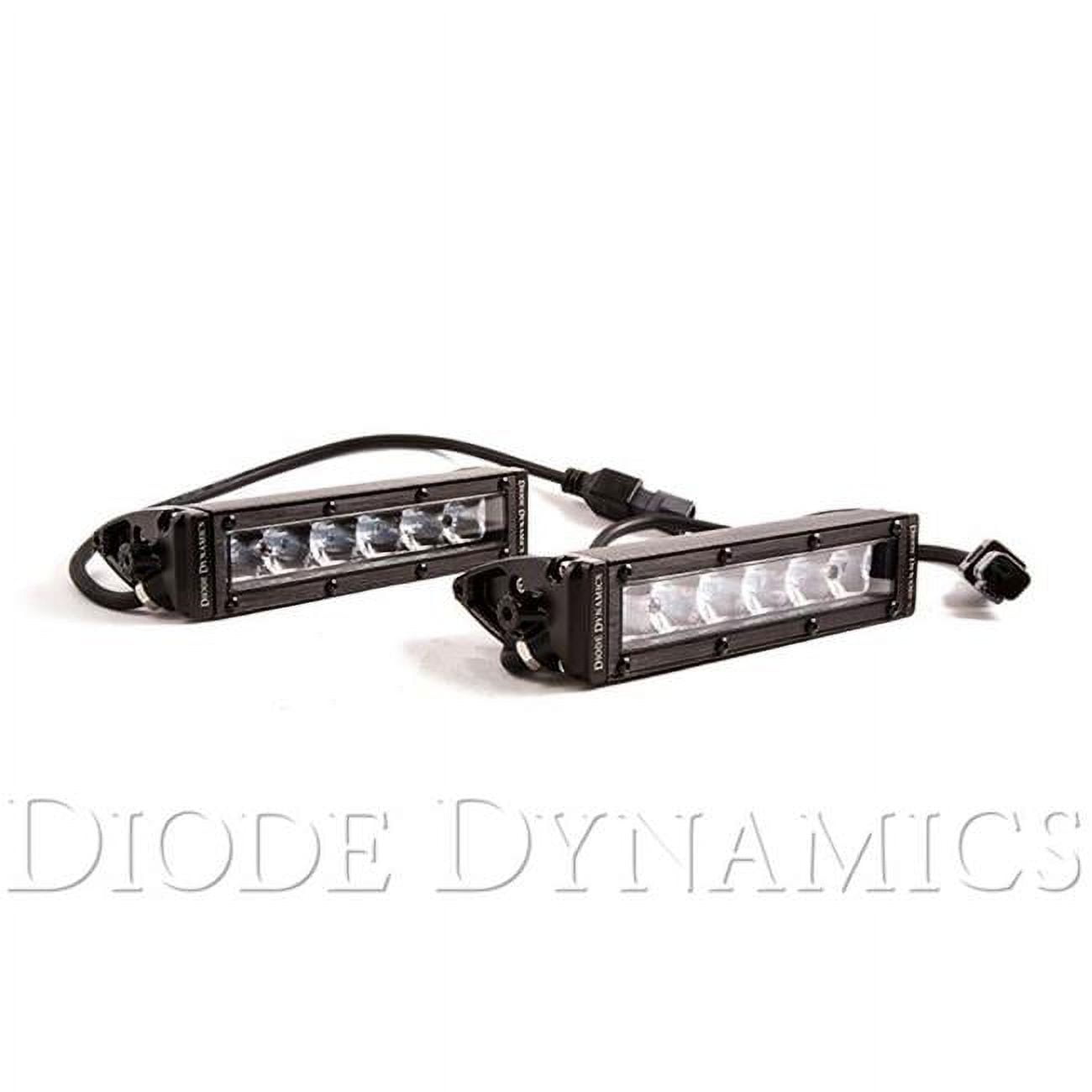 Diode Dynamics 6in. LED Light Bar Single Row Straight SS6 White Pair ...