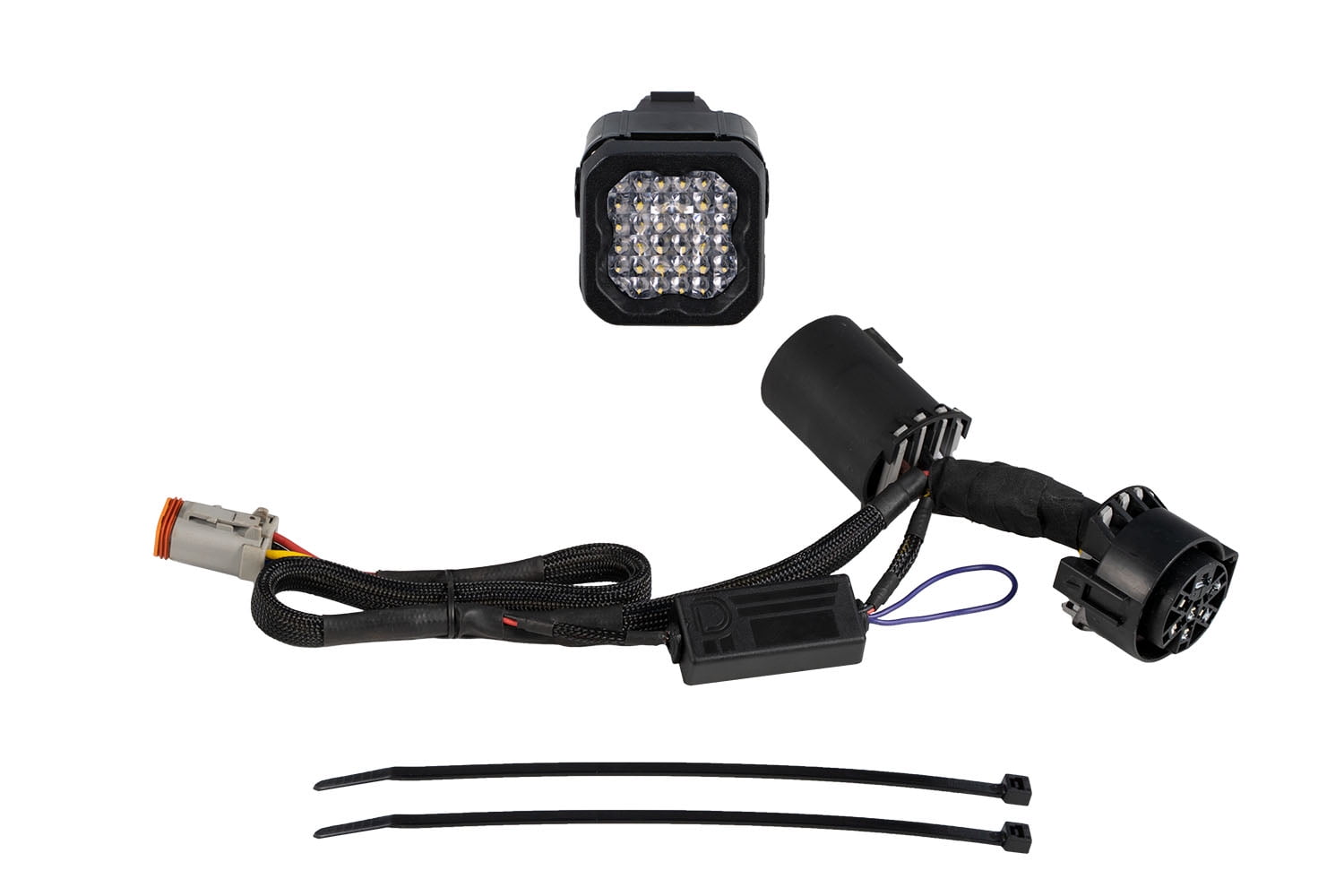Diode Dynamics Hitch Mount LED Light Pods Reverse Kit With Harness ...