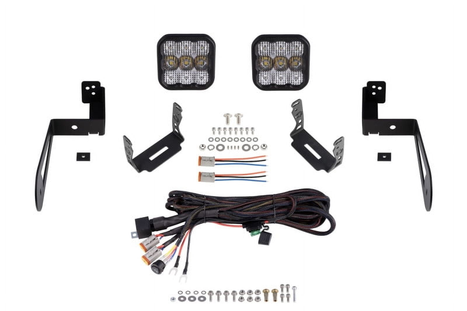 Diode Dynamics Jeep JK SS5 CrossLink Bumper Lightbar Kit Pro Combo - Walmart.com