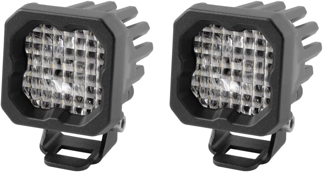 Diode Dynamics SSC1 White Sport Standard LED Pod (pair), Wide w/Amber ...