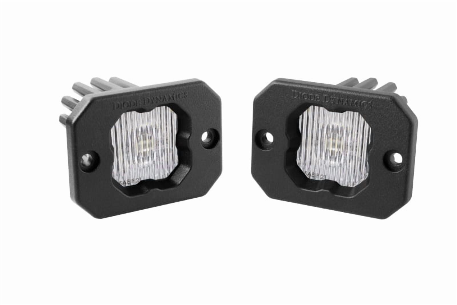 Diode Dynamics Stage Series C1 LED Pod - White SAE Fog Flush ABL (Pair ...