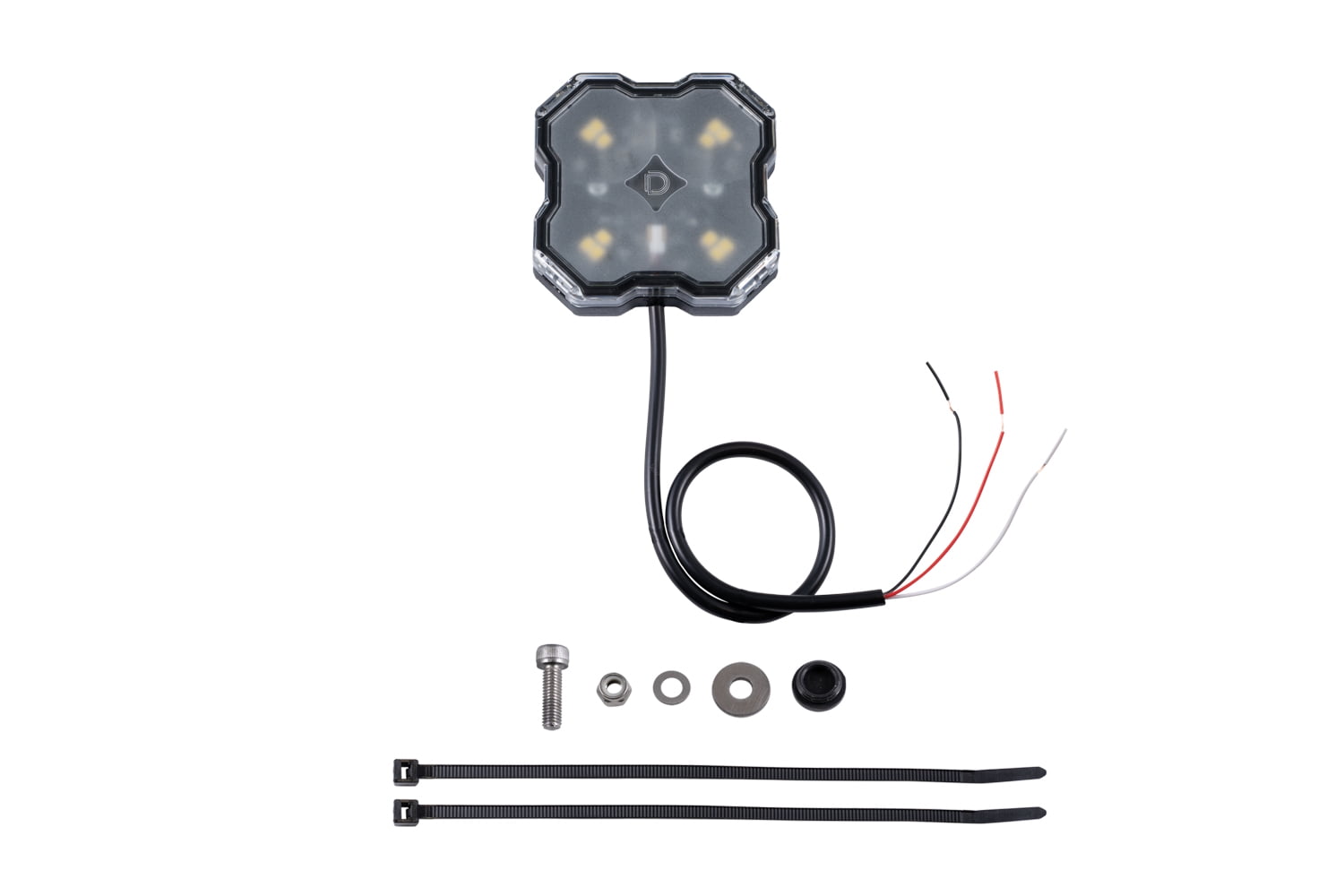 Diode Dynamics Stage Series LED Rock Light (one), White Diffused w ...