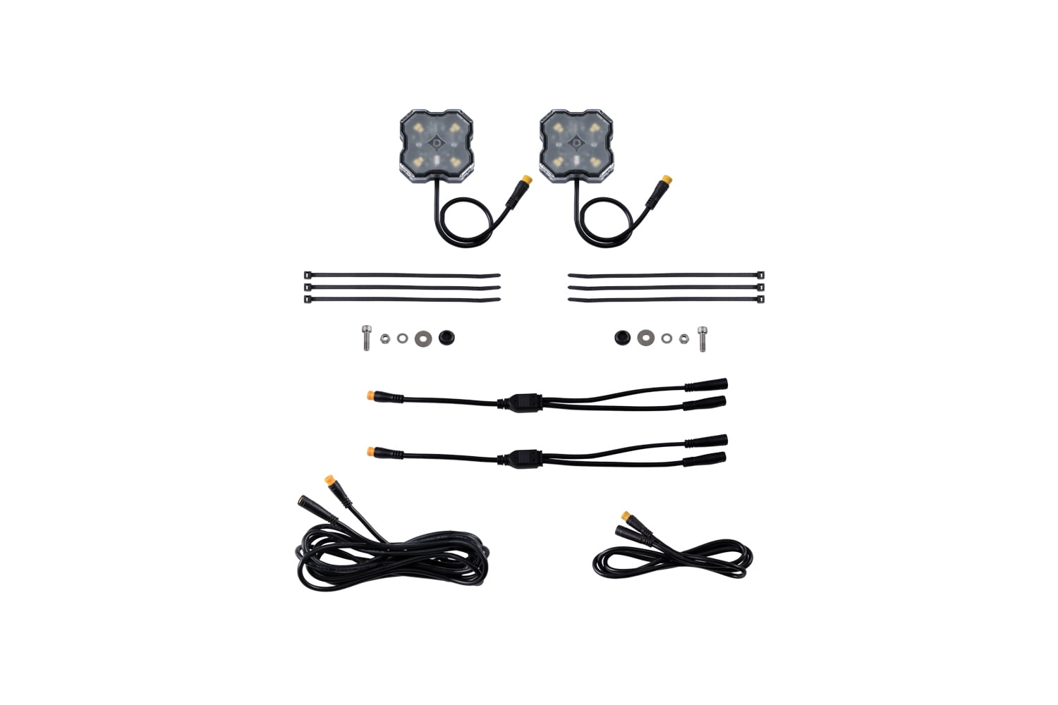 Diode Dynamics Stage Series Single Color LED Rock Light (2-Pack), White ...