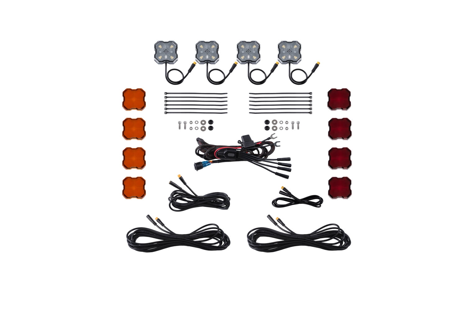 Diode Dynamics Stage Series Single Color LED Rock Light Kit (4-Pack ...