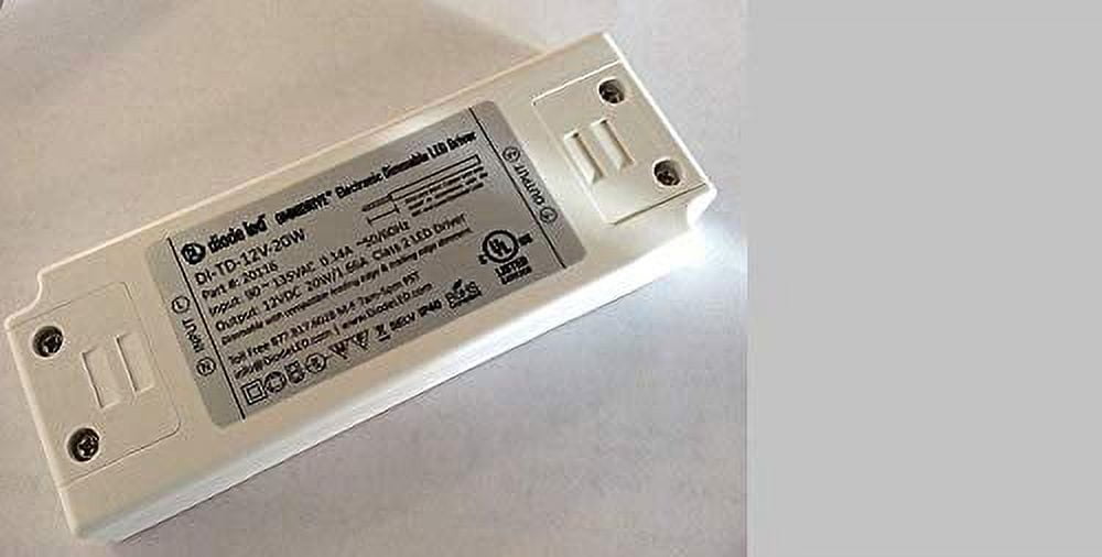 Diode LED 12V OMNIDRIVE Electric Dimmable Driver 20W - Walmart.com