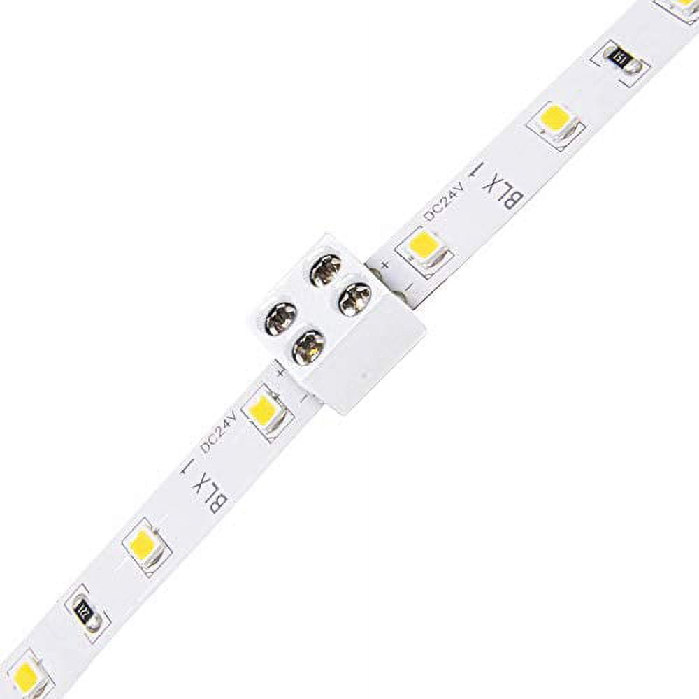 Diode LED Tape Light Terminal Block Connector Screw Down 8mm Tape-to ...