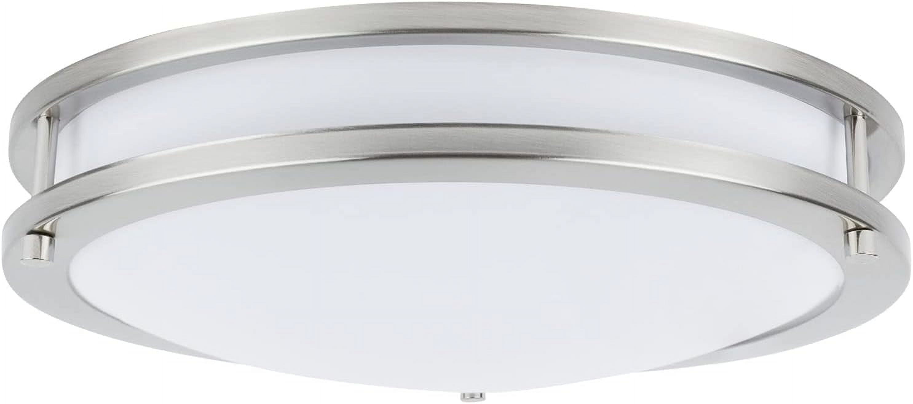 Diodesy- 18 Inch Decorative Flush Mount Ceiling Double Ring LED Light ...