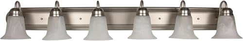 Diodesy- 6-Light Vanity Bathroom Light Fixture with Bell Shaped ...