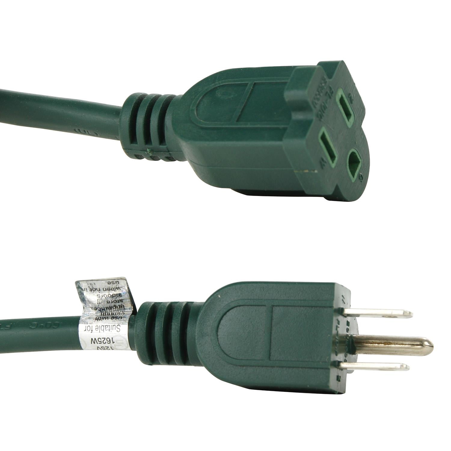 Diodesy- EX20-16/3 Outlet Extension Cord, 20Ft Green Heavy Duty Power ...
