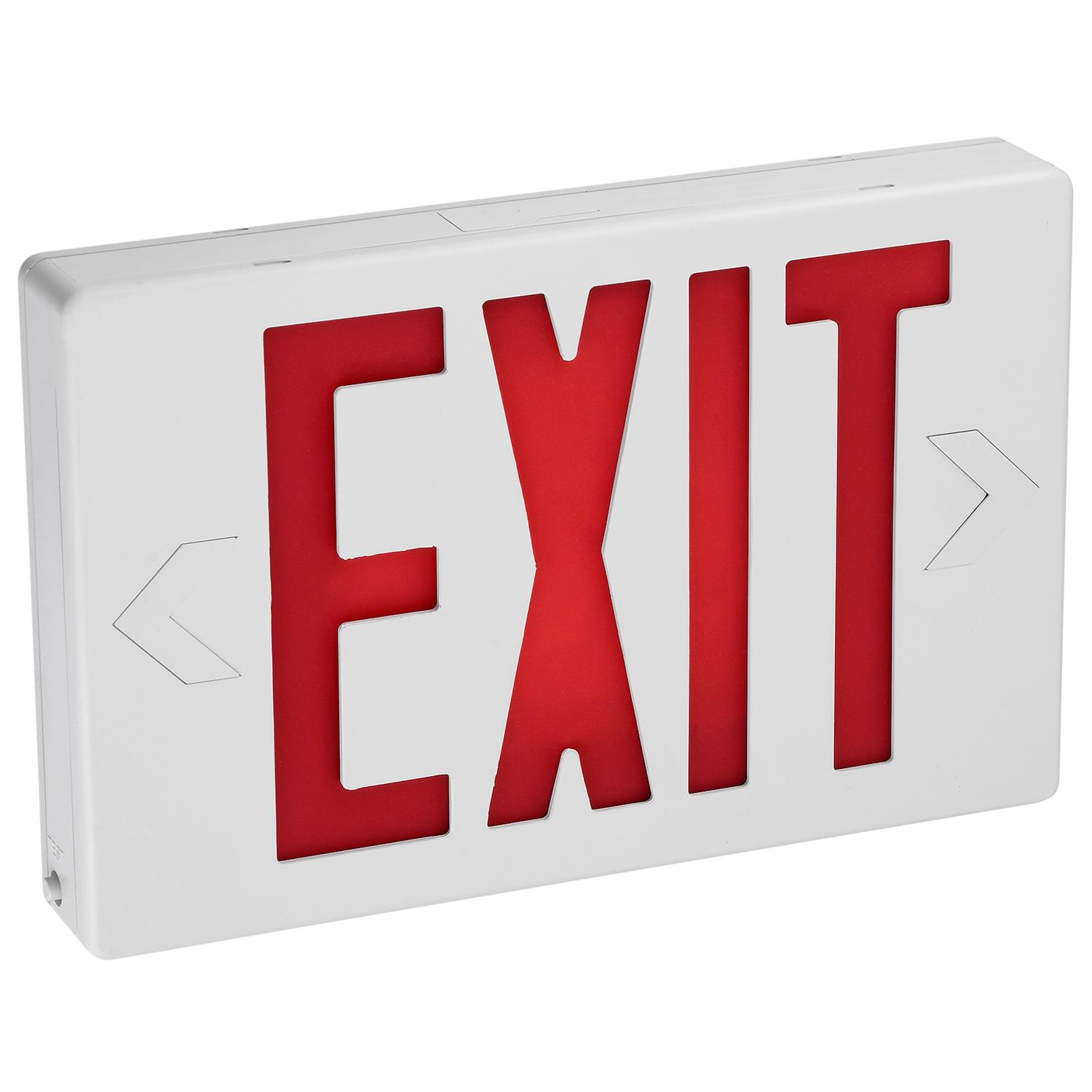Diodesy- EXIT/LED/R/EM/1-2F Red Exit Sign with Emergency Lights, LED ...