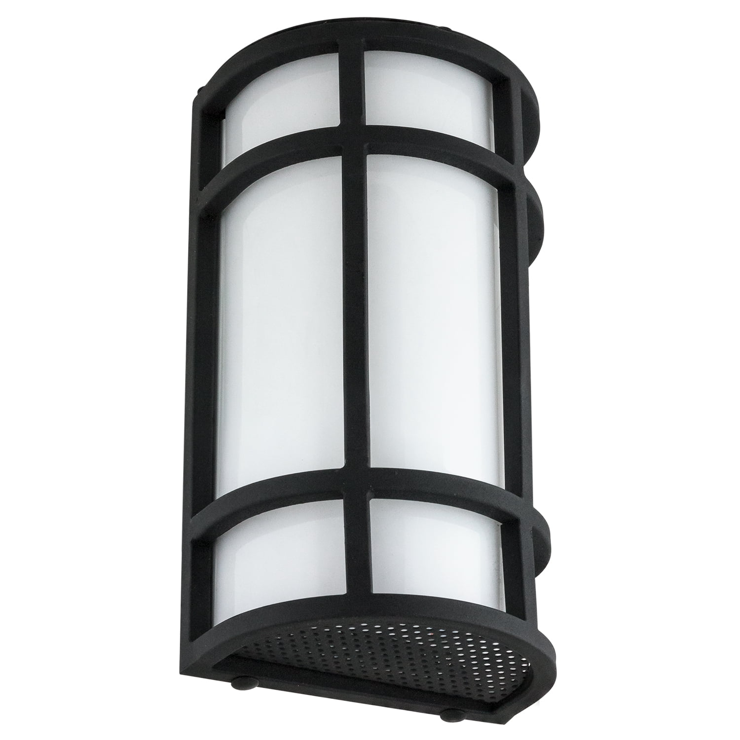 Diodesy- LFX/AQ/WS/12?/15W/SCT/BK/ACRY Outdoor Wall Sconce Light, Half ...