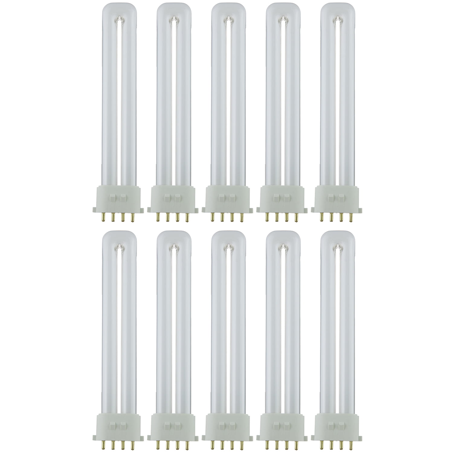 Diodesy- Pack of 10 PL13/E/SP30K/10PK Fluorescent Light Bulb, U-Shaped Twin Tube, 3000K Soft ...