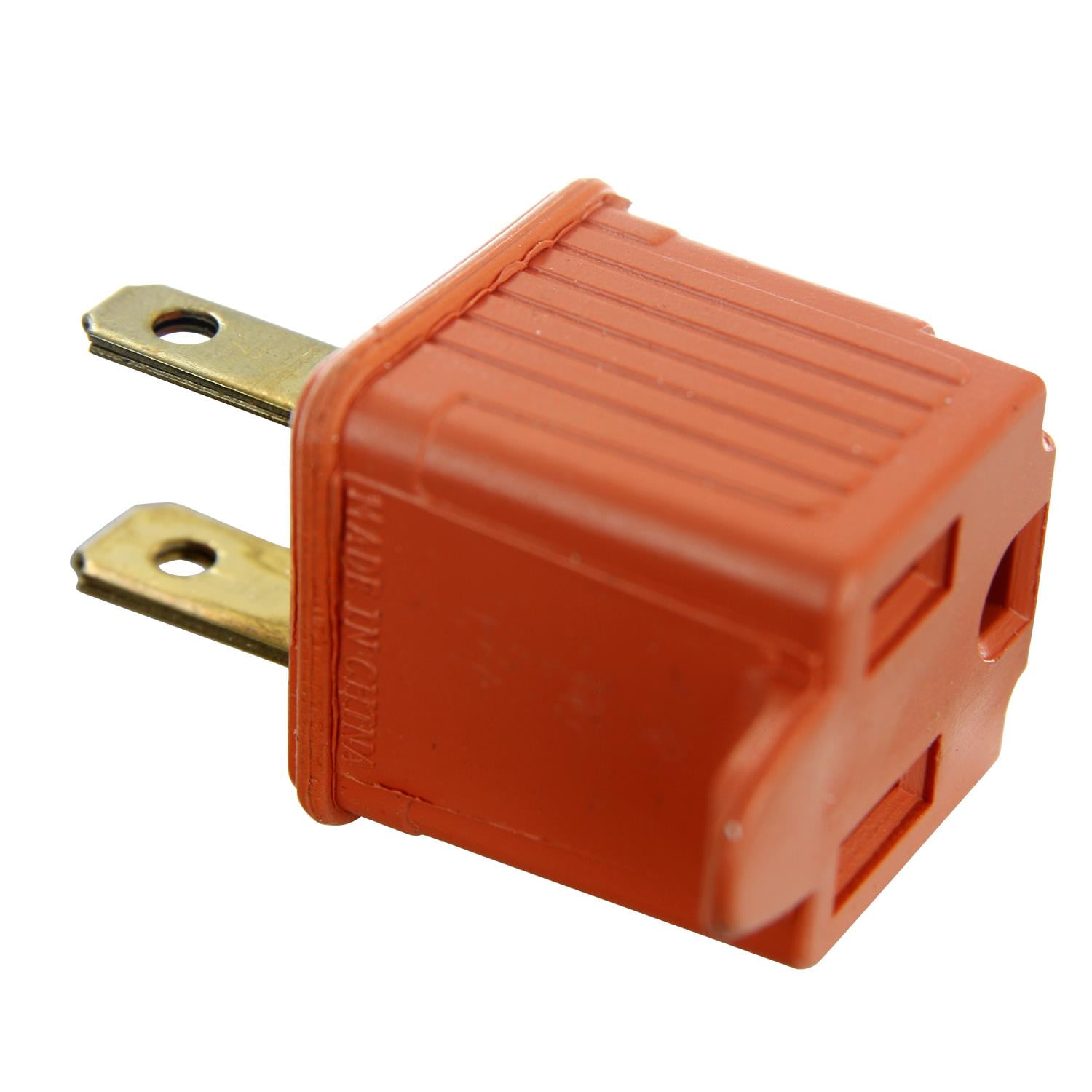 Diodesy- Pack of 100 E147B/100PK Grounded Adapter 3 Prong Outlet, Plug ...