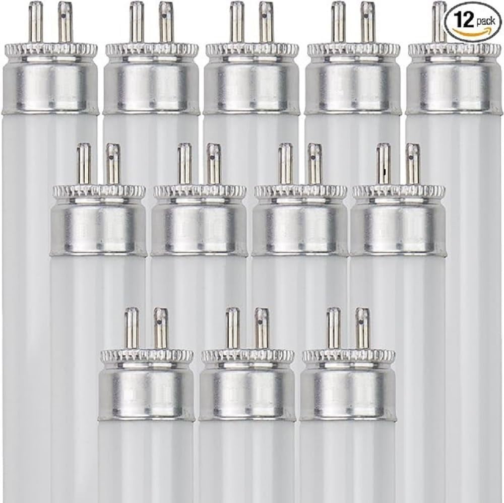 Diodesy- Pack of 12 F54T5/841/HO Fluorescent Tube Light Bulb, High ...
