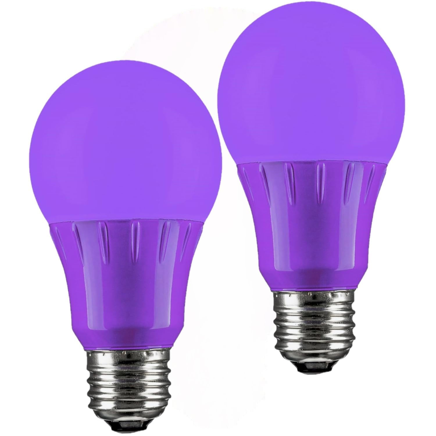 Diodesy- Pack of 2 A19/3W/PR/LED LED Purple Light Bulb, A19 Colored ...
