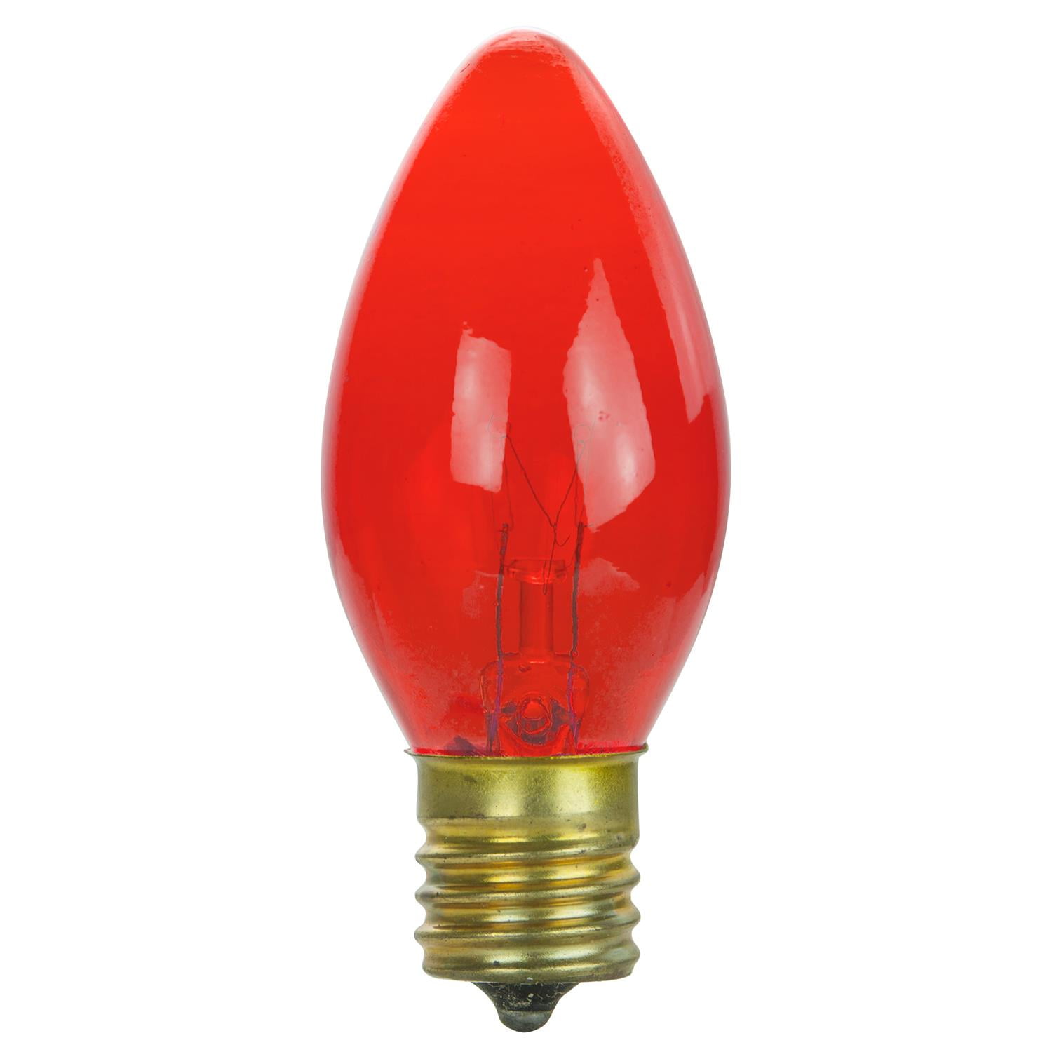 Diodesy- Pack of 25 7C9/TR/25PK C9 RED Replacement Christmas Light Bulb ...